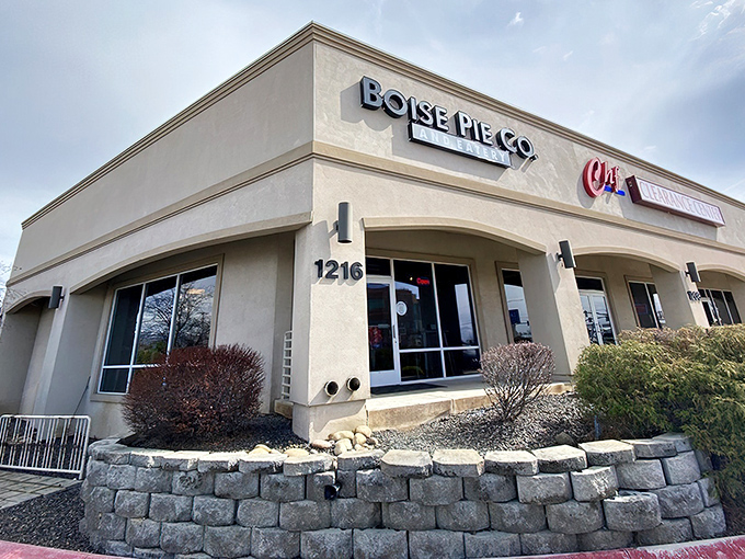 A closer look at this beige building reveals it houses treasures that would make any foodie's heart skip a beat.