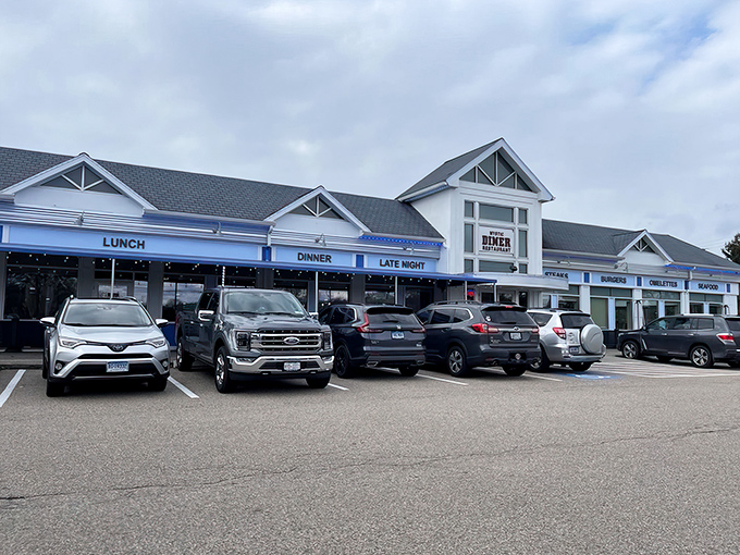 The unassuming exterior of Mystic Diner belies the culinary treasures within. Like finding a Broadway star performing in your local community theater.
