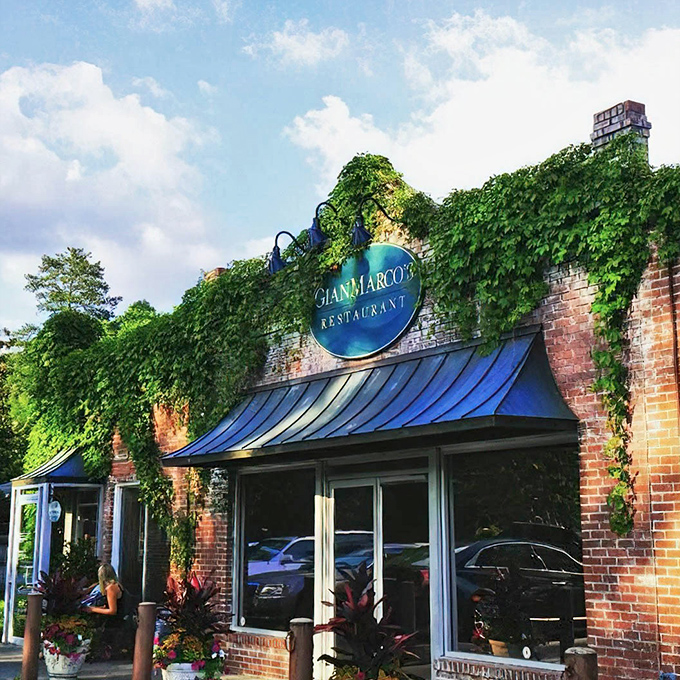 Ivy-draped brick and that iconic blue awning&mdash;Gianmarco's exterior is like finding a secret Italian villa tucked away in suburban Birmingham.