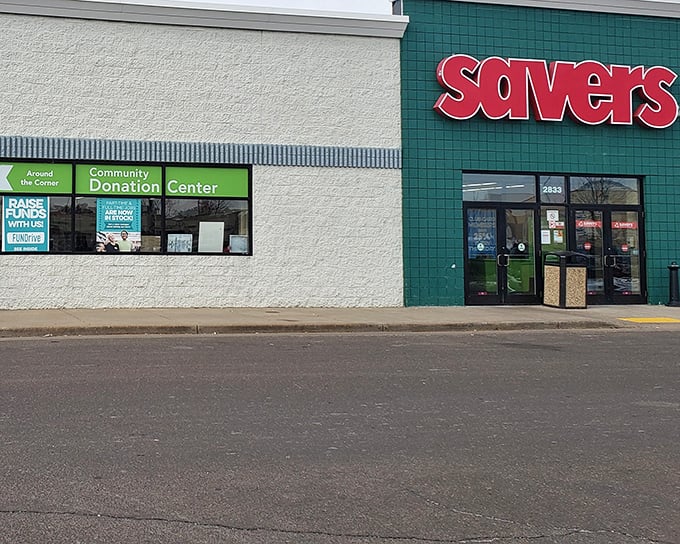 The green and cream exterior might look unassuming, but inside lies a bargain hunter's paradise worth exploring.