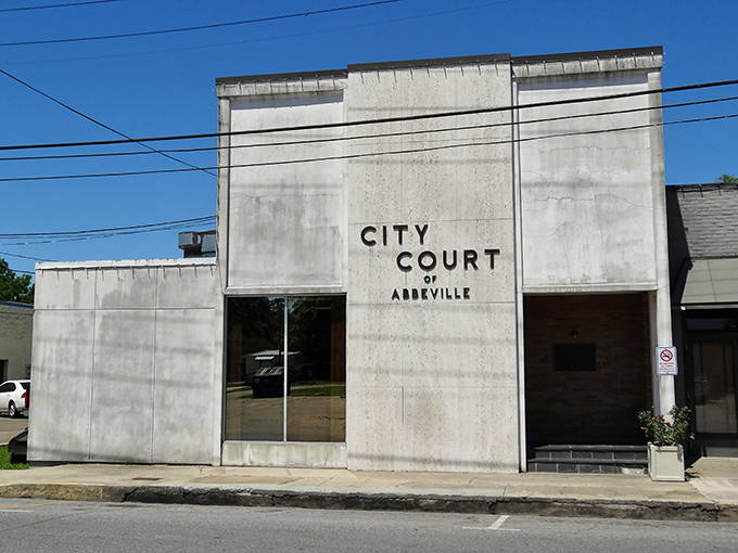 Abbeville's City Court building may look austere, but inside you'll find small-town justice where the clerk might remember your grandmother's biscuit recipe.
