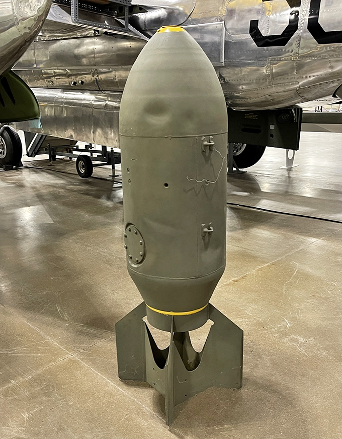 Not your average garden ornament &ndash; this aerial bomb reminds us that these beautiful machines sometimes served deadly serious purposes.