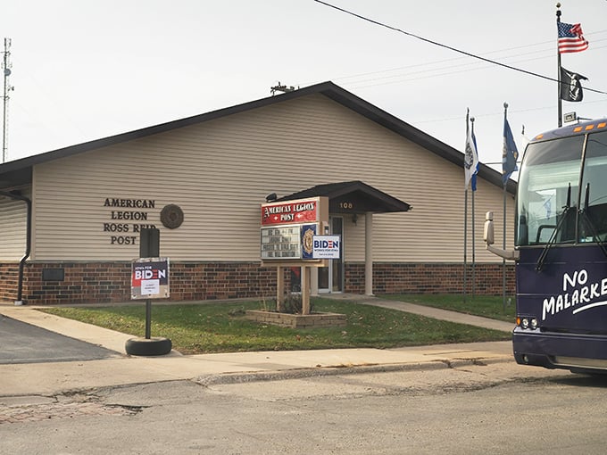 The American Legion Post serves as both social hub and living memorial, where veterans gather and community traditions continue without pretension. 