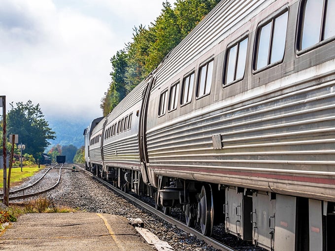 The Amtrak Vermonter glides through town, connecting this small capital to the big cities while maintaining its comfortable distance from them.