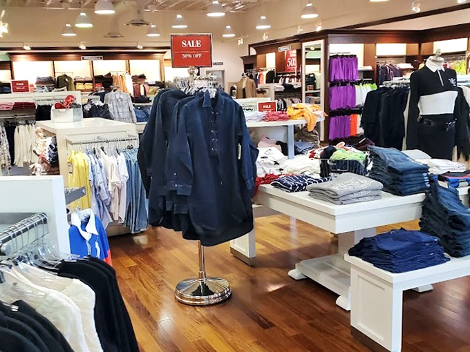 Crisp wooden floors and neatly folded fashion treasures – like your stylish friend's closet, but everything's actually for sale.