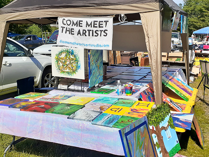 "Come Meet The Artists" isn't just an invitation&mdash;it's a promise of stories behind every brushstroke and splash of color on these vibrant canvases.