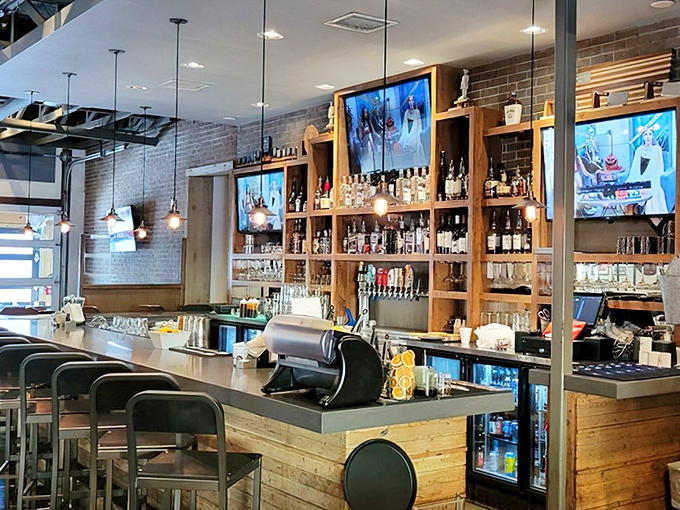 The bar at Q39 isn't just stocked&mdash;it's armed for flavor combat. Bourbon and barbecue: a pairing older than jazz but just as smooth.