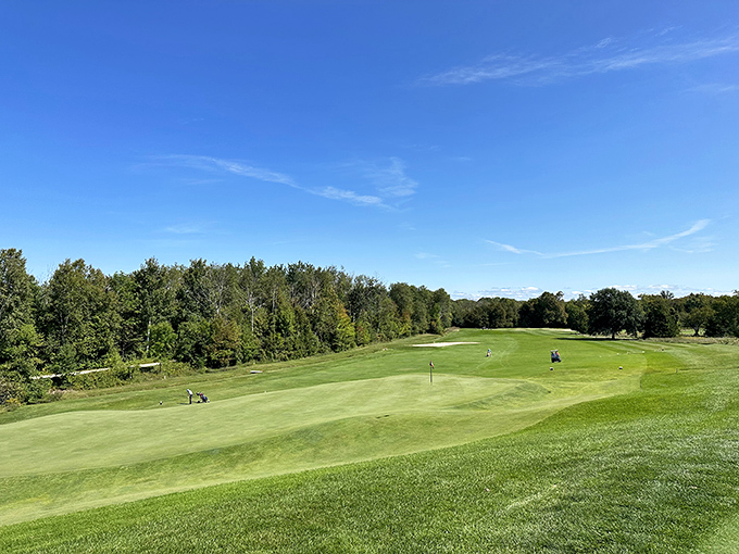 Golf with a view that makes even terrible shots worthwhile. "I may have lost six balls, but I found my happy place."