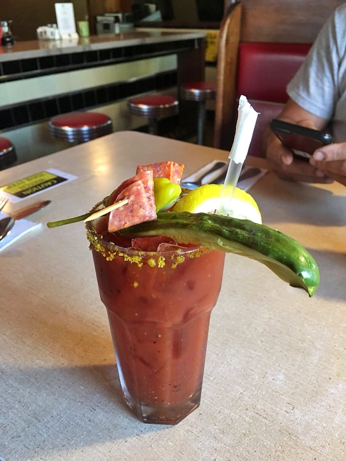 This isn't just a Bloody Mary&mdash;it's a meal in a glass with enough garnishes to count as a small salad.