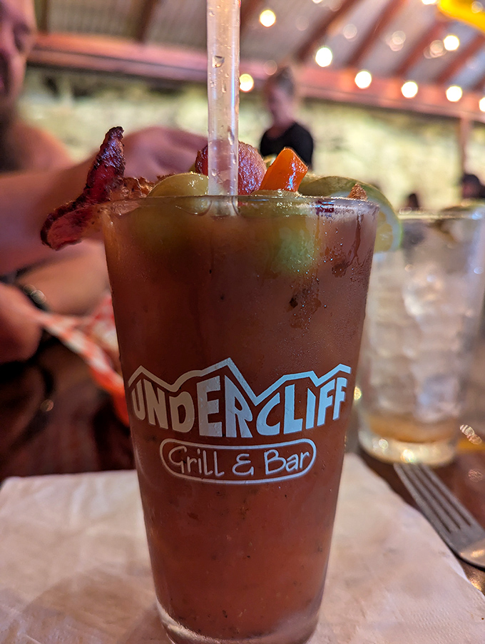 Their Bloody Mary comes fully equipped for adventure with a garden of garnishes. It's practically a meal with a cocktail bonus.