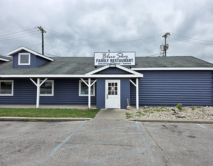 Blue Sky Family Restaurant wears its name proudly, offering hearty Midwestern meals under a roof that matches Indiana's famous clear horizons.