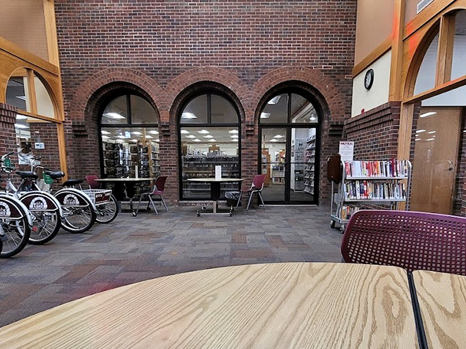The public library showcases modern amenities behind historic facades, offering programs and resources that keep minds sharp and social calendars surprisingly full.