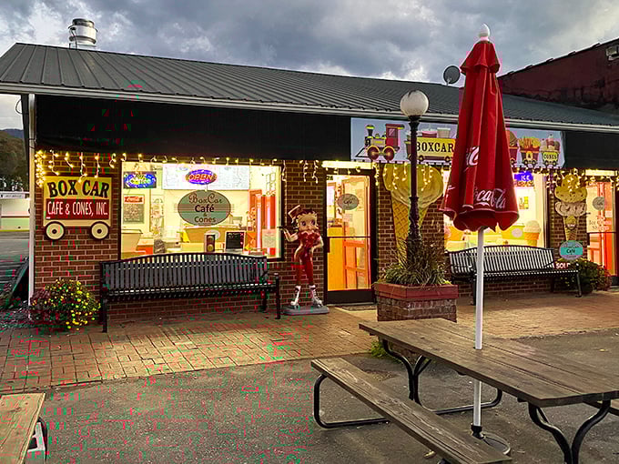 The Box Car Cafe embraces its railroad heritage with the enthusiasm of a train conductor who's finally opened that diner he's been talking about for years.