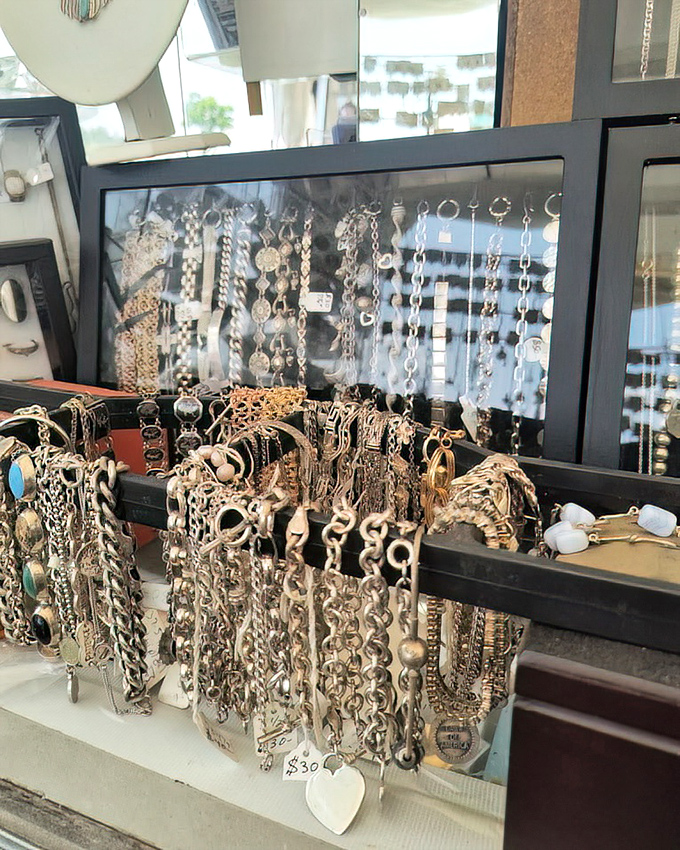 Vintage jewelry dangles with possibility &ndash; these chains and pendants once adorned someone's special occasions and now await yours.