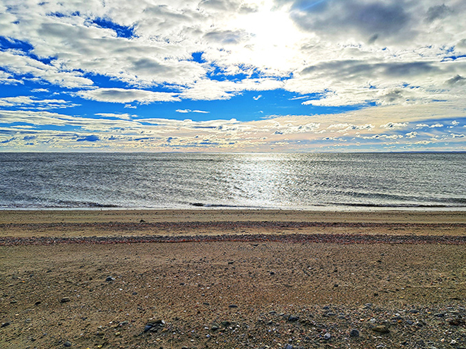 The sky puts on its daily show of light and shadow, reminding us why we brave Connecticut traffic to reach this coastal sanctuary.
