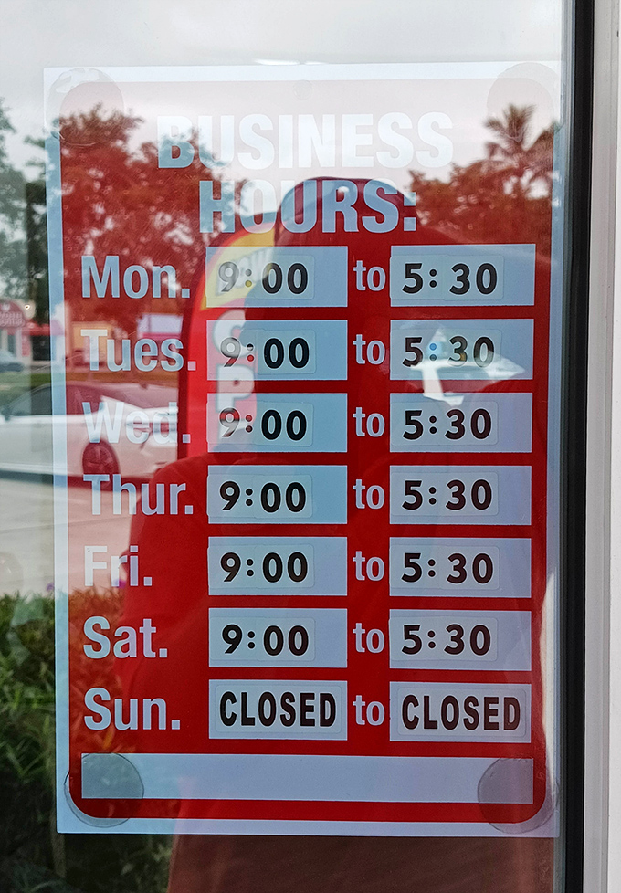 The store maintains generous hours six days a week, giving treasure hunters ample time to search for that perfect something they didn't know they needed.