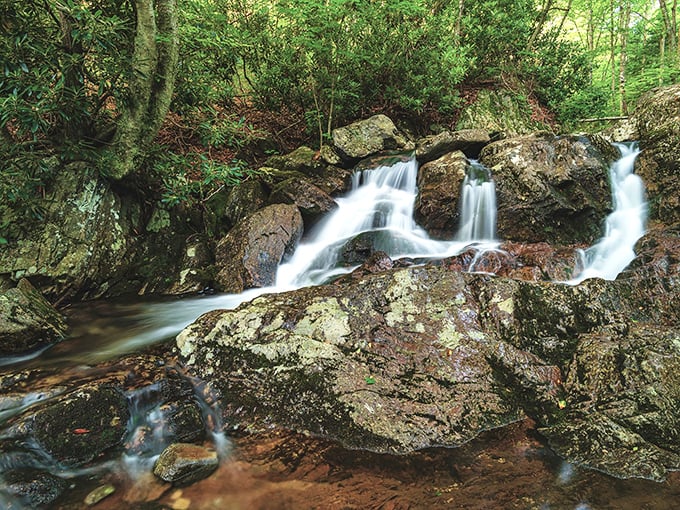 Water music, Appalachian style. This cascading stream creates a soundtrack so soothing you'll want to record it as your new meditation app.