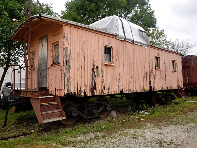 This weathered caboose has seen better days aesthetically, but its authenticity beats any pristine replica you'll find at corporate tourist traps.
