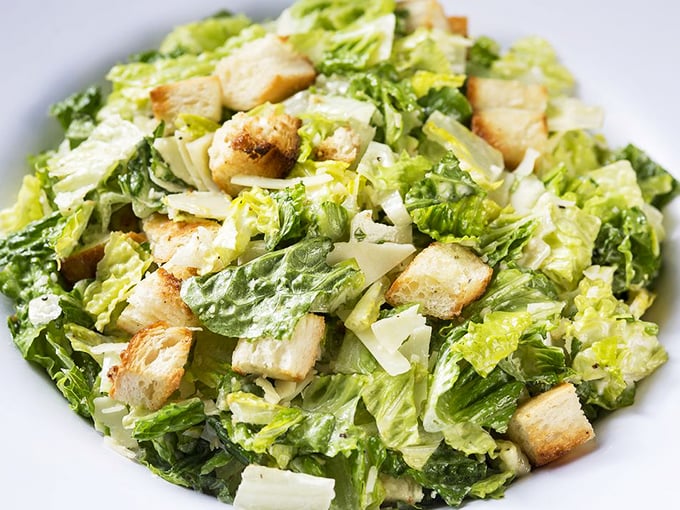 A Caesar salad that Julius himself would approve of. Crisp, fresh, and ready to play the perfect opening act to your pizza main event.