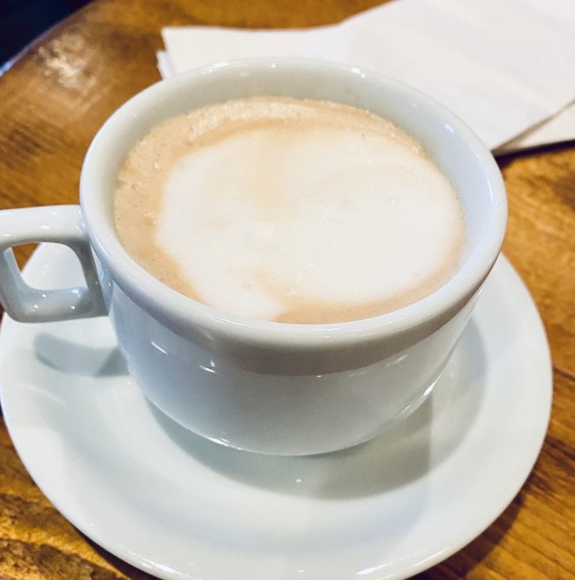 A cappuccino with foam so perfect it seems a shame to disturb it&mdash;until you taste it and realize that's exactly what you should do.