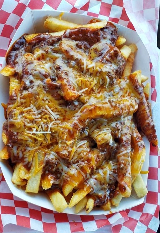 Chili cheese fries that don't mess around&mdash;a magnificent mess of crispy potatoes, savory chili, and cheese melted with such commitment it deserves a wedding ring.