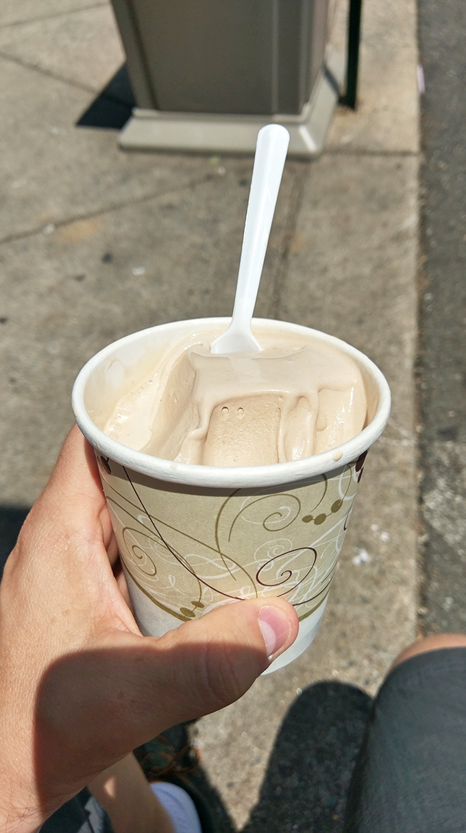 Chocolate custard so rich it should have its own tax bracket. Velvety decadence that makes you close your eyes and forget your name.