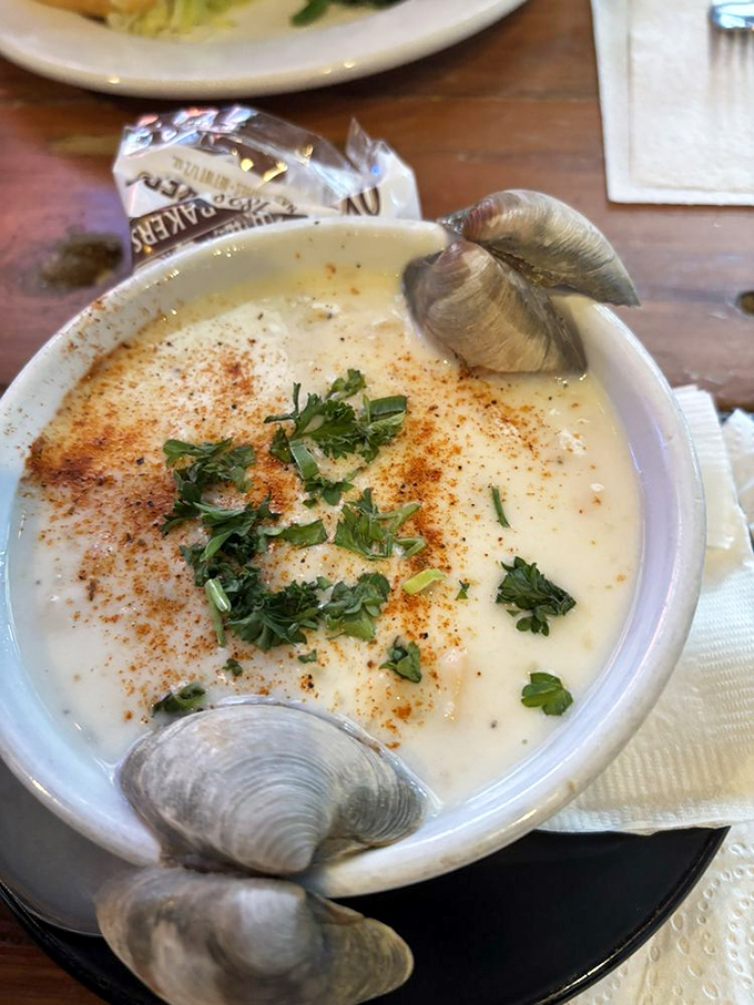 This isn't just clam chowder&mdash;it's a creamy bowl of ocean magic that makes you wonder why anyone would eat anything else.