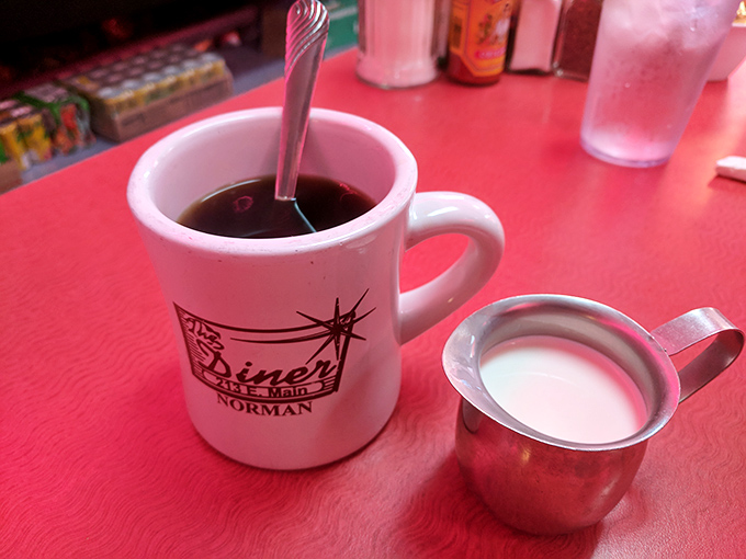That classic diner mug doesn't just hold coffee—it cradles liquid motivation in a vessel that's been perfecting its job for generations.