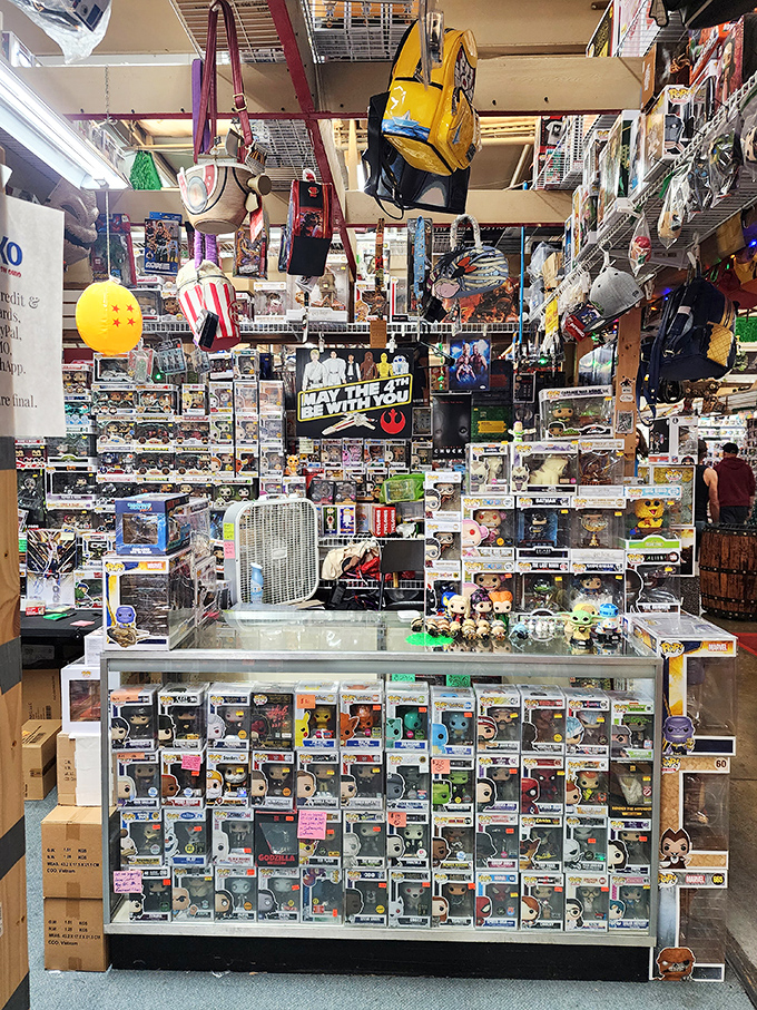 Geek chic at its finest! This shrine to collectible culture showcases how childhood obsessions have transformed into legitimate adult hobbies.