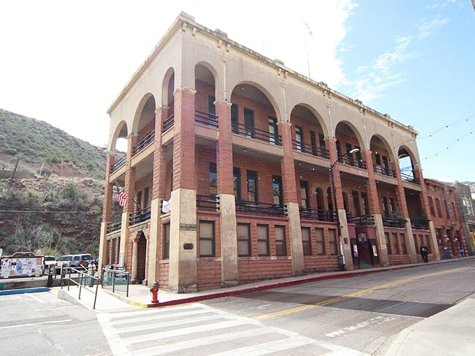 The Copper Queen Post Office building stands as proudly today as when it first welcomed miners and merchants to conduct their business.