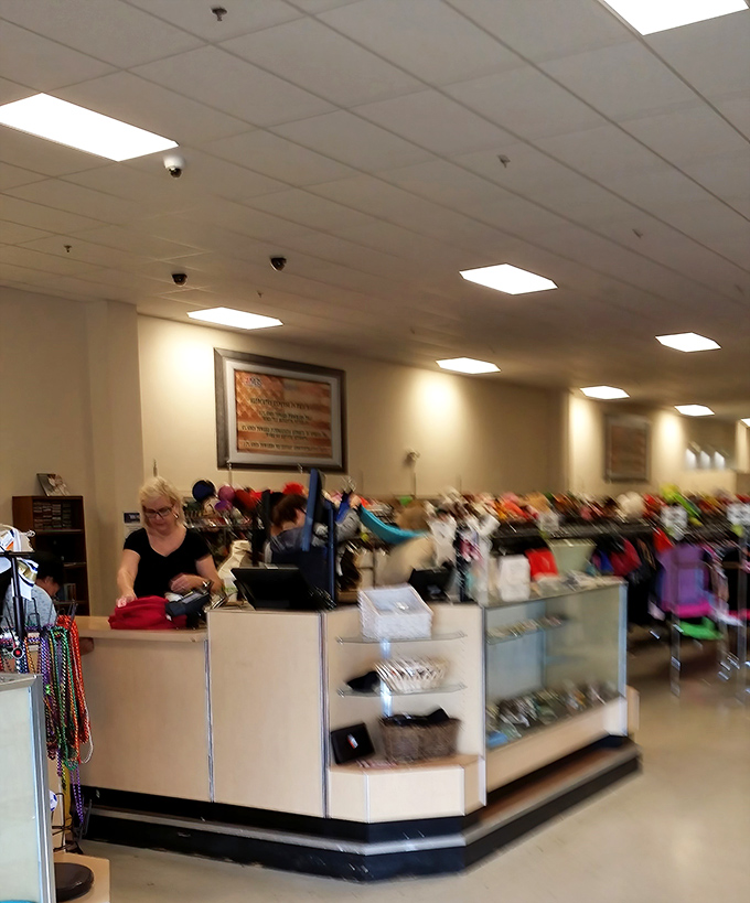 The nerve center of operations, where treasures are tallied and bargain hunters complete their quests with satisfaction.