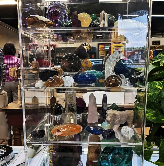 Nature's artwork captured in crystal and stone &ndash; these geological wonders once formed deep underground, now displayed for your coffee table.