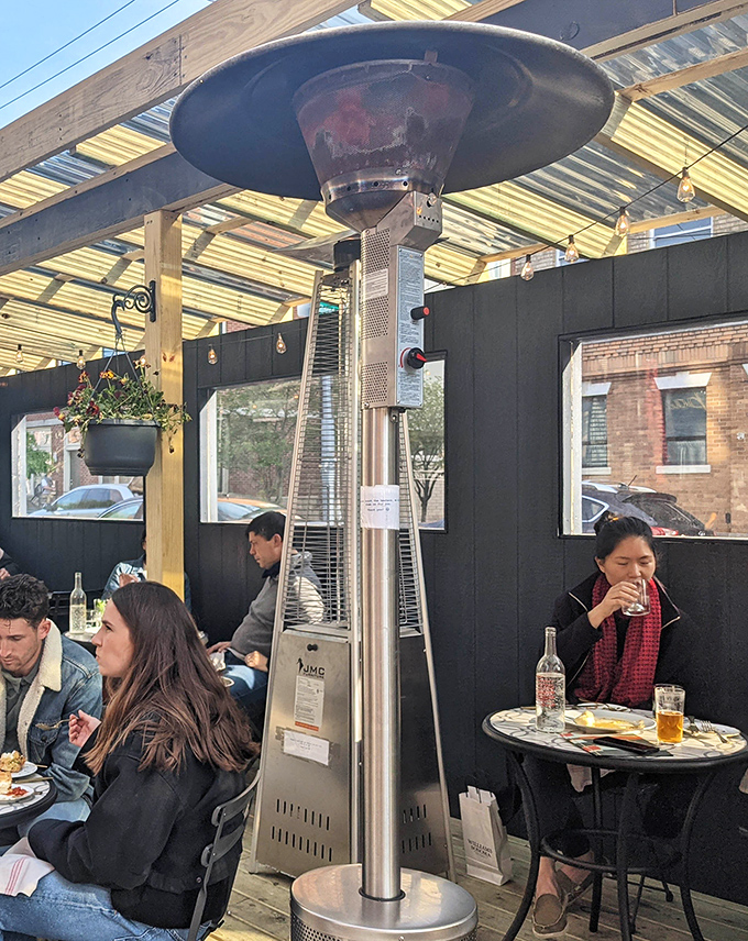 Outdoor dining elevated with heaters and good company. When Philadelphians brave the elements for pasta, you know it must be something special.