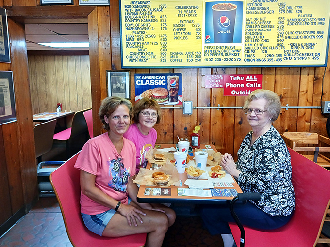 When three generations share a booth and nobody's on their phone, you know the food is worth the conversation pause.