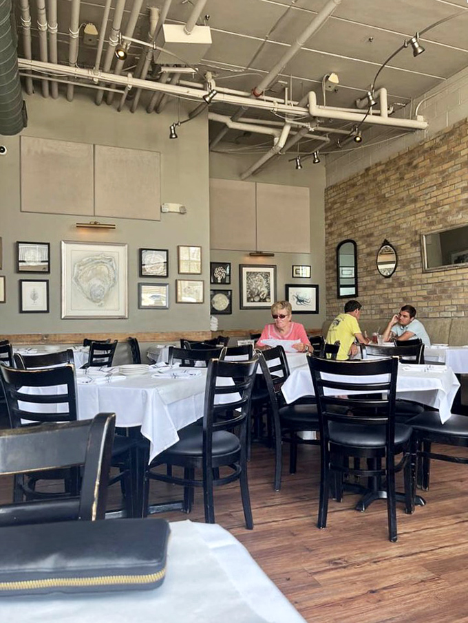 Even on a Tuesday afternoon, the dining room hums with the unmistakable energy of people having genuinely good times over genuinely good food.