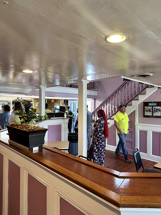 The wooden counter separates diners from the kitchen action, but nothing comes between customers and their well-earned food coma.