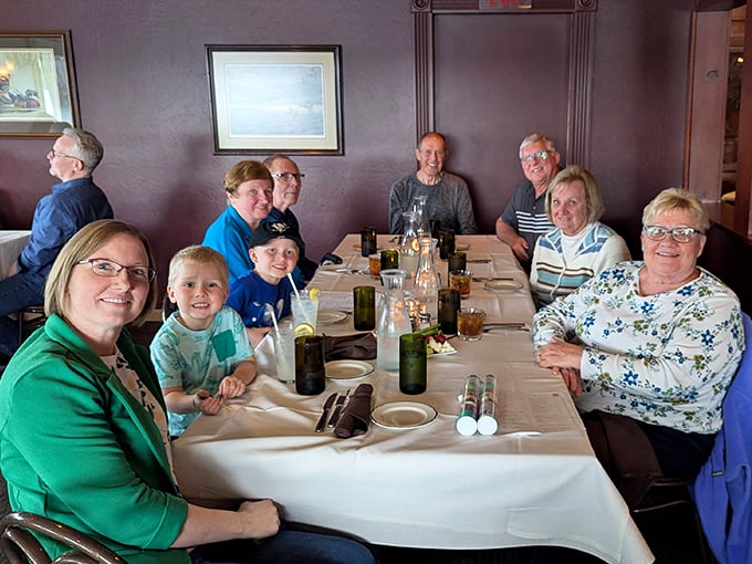 The true measure of a great restaurant: tables filled with multi-generational families creating memories between bites.