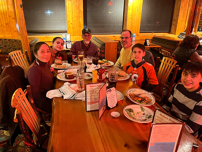 Three generations sharing a meal &ndash; this is what Sunday dinners were meant to look like.