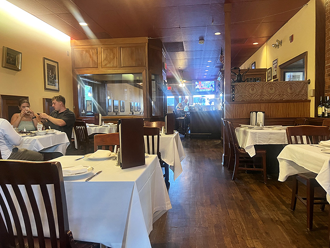 The dining room hums with the collective joy of people having genuinely good times over genuinely good food.