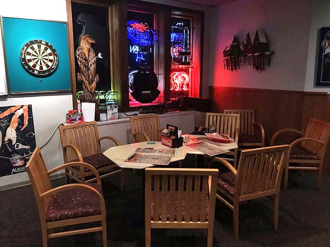 Neon beer signs cast a warm glow over wooden tables where locals gather to share the day's catches&mdash;both fish and gossip.