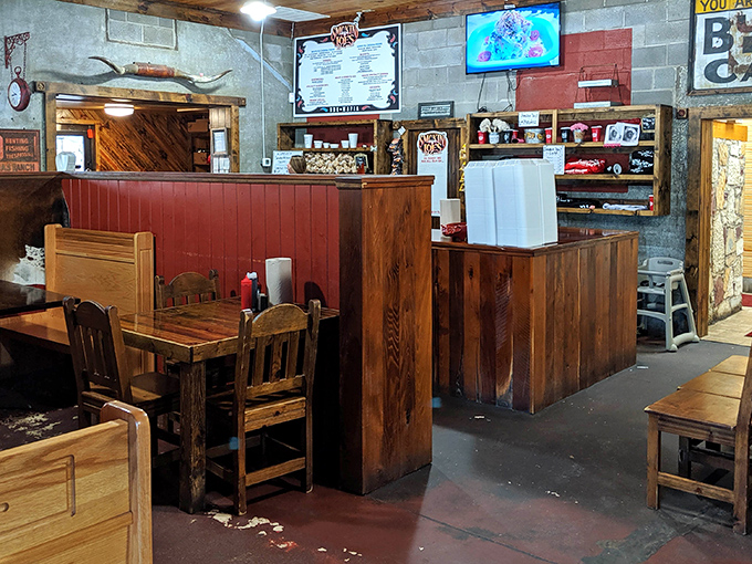 The service counter where dreams are ordered and barbecue fantasies become delicious, saucy reality for hungry patrons everywhere.