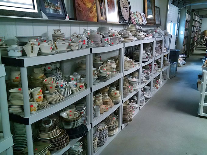 Complete dish sets that actually match, unlike the mismatched collection currently residing in your own kitchen cabinets at home.