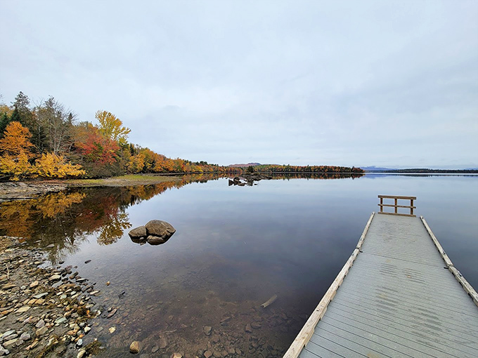 The dock of dreams &ndash; where the morning's first cup of coffee comes with a side of absolute tranquility and unlimited refills of scenery.