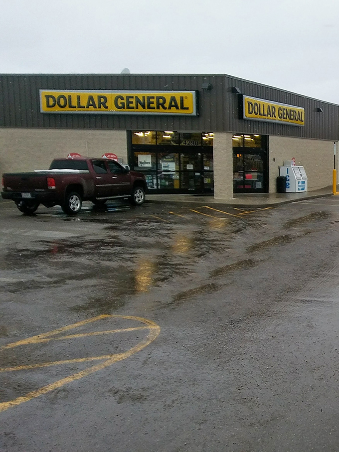Even Dollar General can't resist Mesopotamia's charm, serving practical needs in a community where convenience stores and covered bridges somehow coexist without irony or apology to urban planners.
