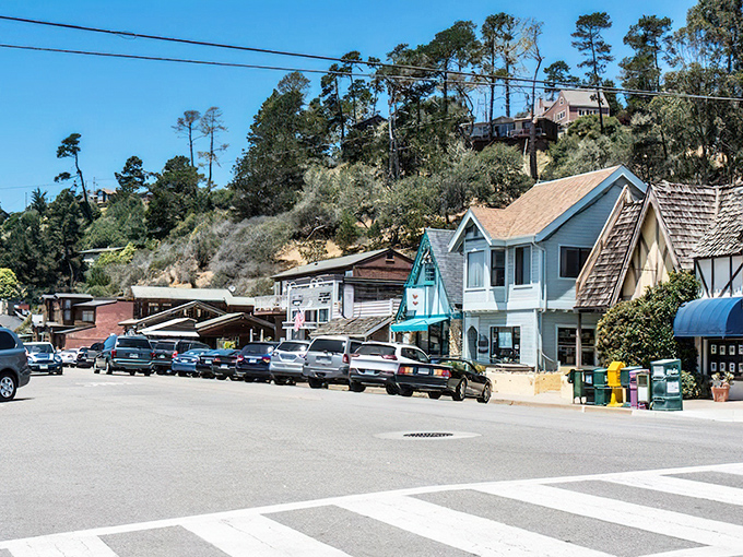 Cambria's hillside shops cascade toward the sea, creating a village that feels both timeless and perfectly of-the-moment.