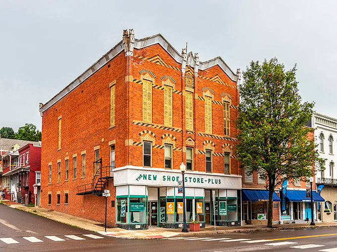 Downtown storefronts maintain their vintage dignity while housing businesses that have adapted to changing times without sacrificing character.