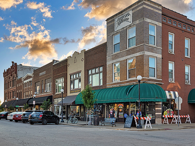 Sunset bathes Charleston's downtown in golden light, transforming brick facades into a Norman Rockwell painting come to life.