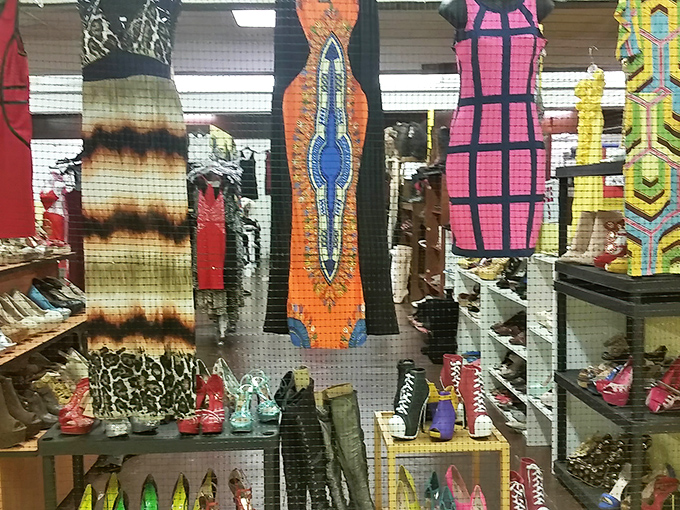 A kaleidoscope of vibrant patterns that transforms ordinary clothing into wearable art. Fashion that refuses to whisper when it can shout.