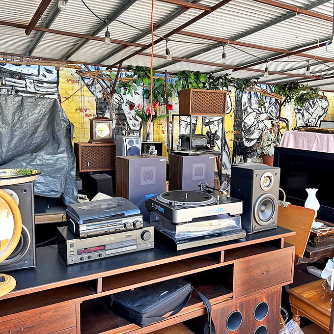 Audio heaven for vinyl-loving time travelers. These vintage stereos and turntables are ready to make your Spotify playlist sound positively soulless.