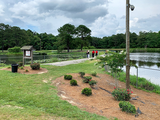 Nature trails wind alongside tranquil waters, offering moments of reflection just minutes from downtown's historic bustle.